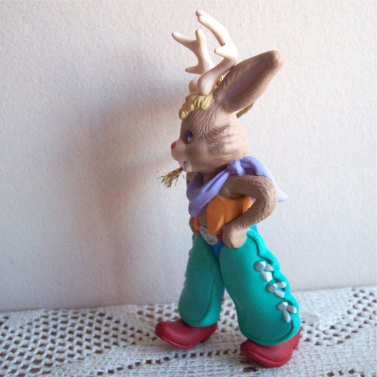 Jump Along Jackalope Hallmark 1994 Christmas Ornament Rabbit