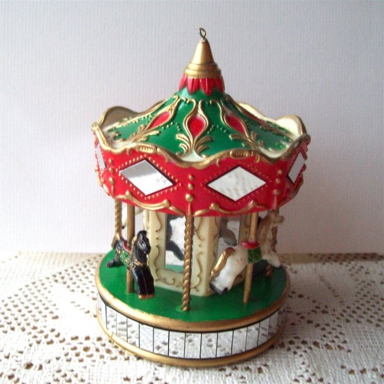 Noma Carousel Ornamotion Christmas Rotating Ornament
