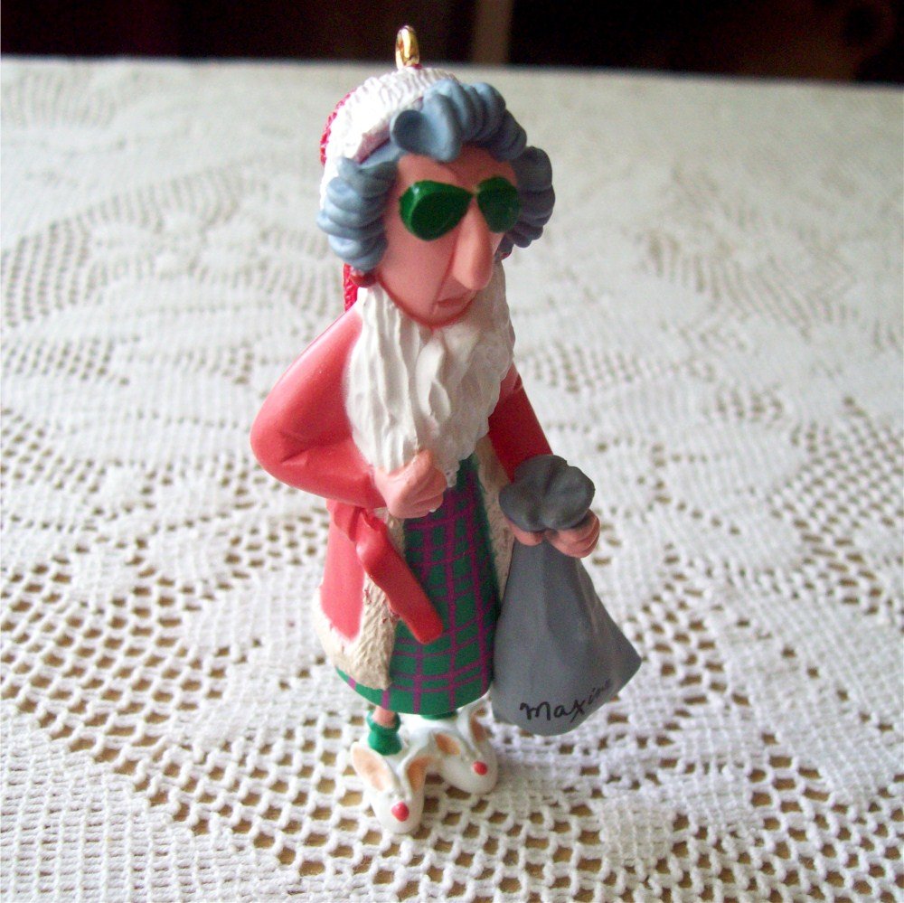 Maxine 1993 Hallmark Christmas Ornament Shoebox