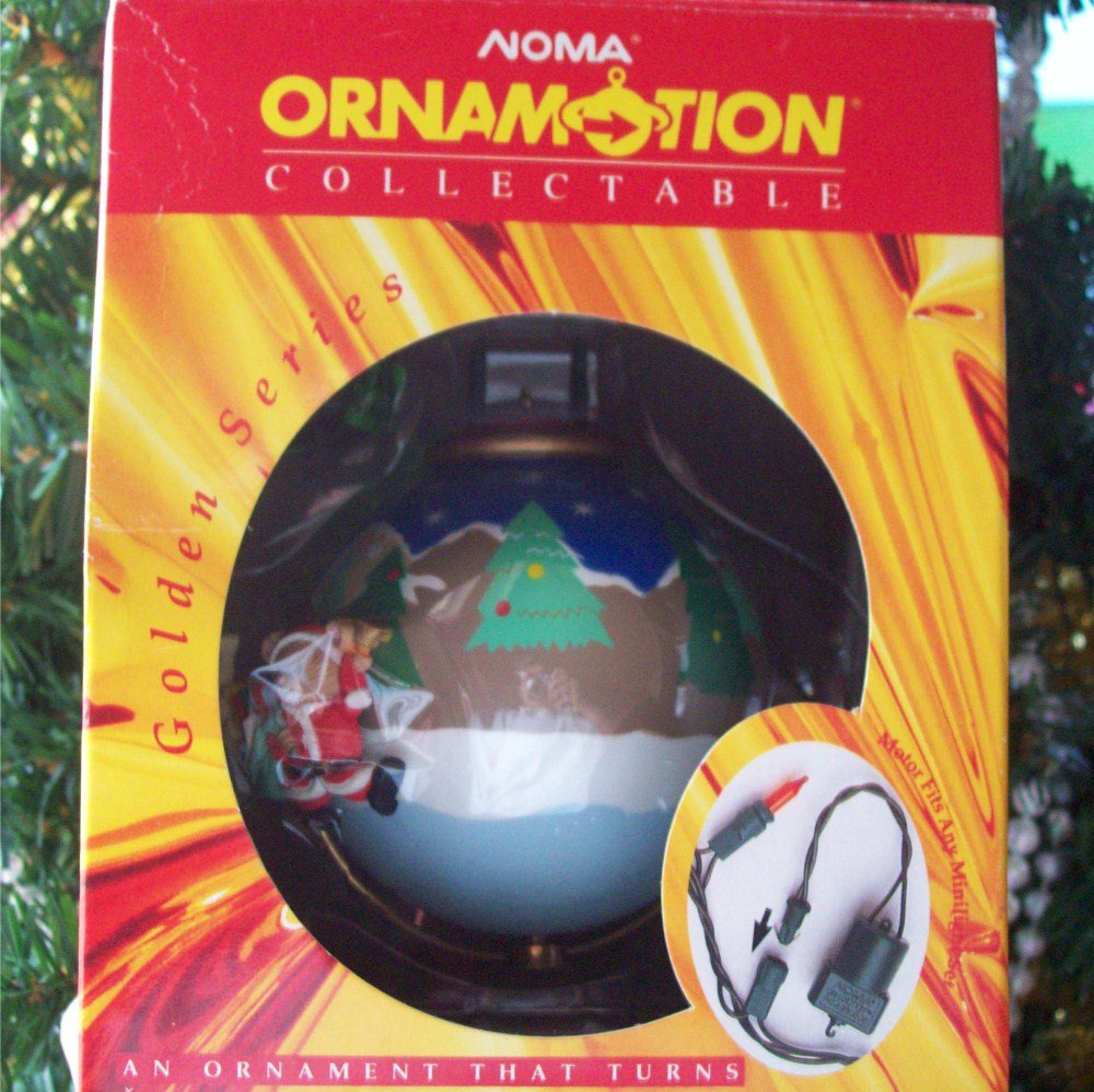 Noma Ornamotion Around the World rotating Christmas Ornament