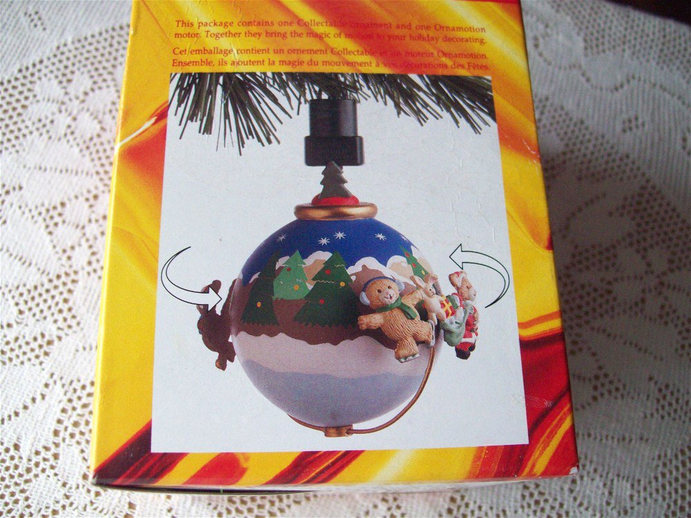 Noma Ornamotion Around the World rotating Christmas Ornament