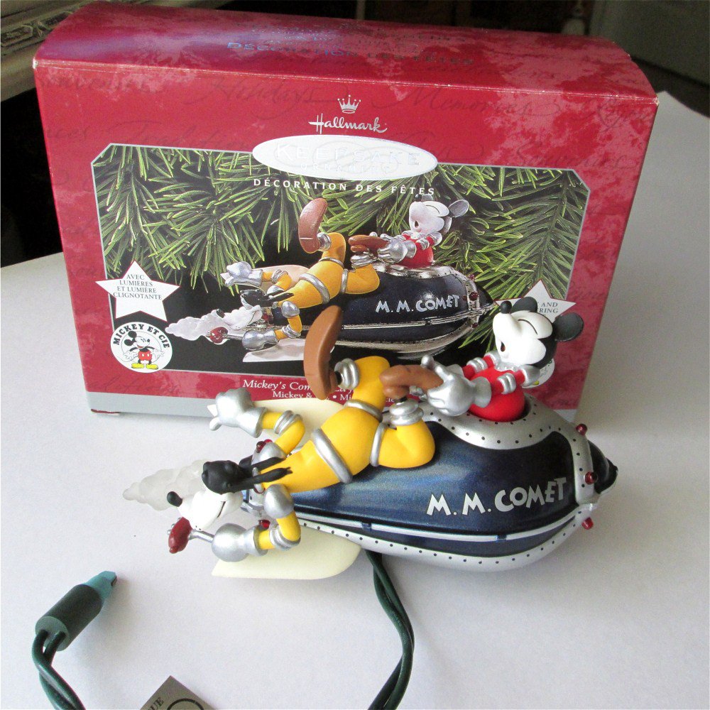 Mickeys Comet Hallmark Magic 1998 Disney Christmas Ornament features Goofy