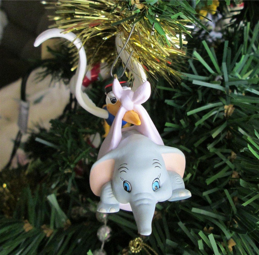 Hello Dumbo Walt Disney's Hallmark 2001 Christmas Ornament Stork Elephant