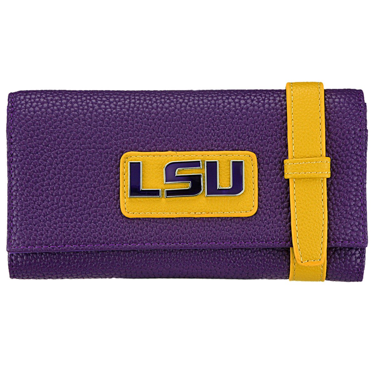 LSU Tigers Women Collegiate Wallet, Scarf and Earrings Gift Pack