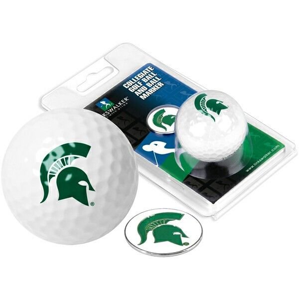 Michigan State Spartans Golf Ball with Ball Marker