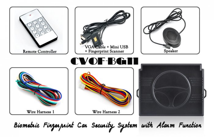 Biometric Fingerprint Car Security System with Alarm Function