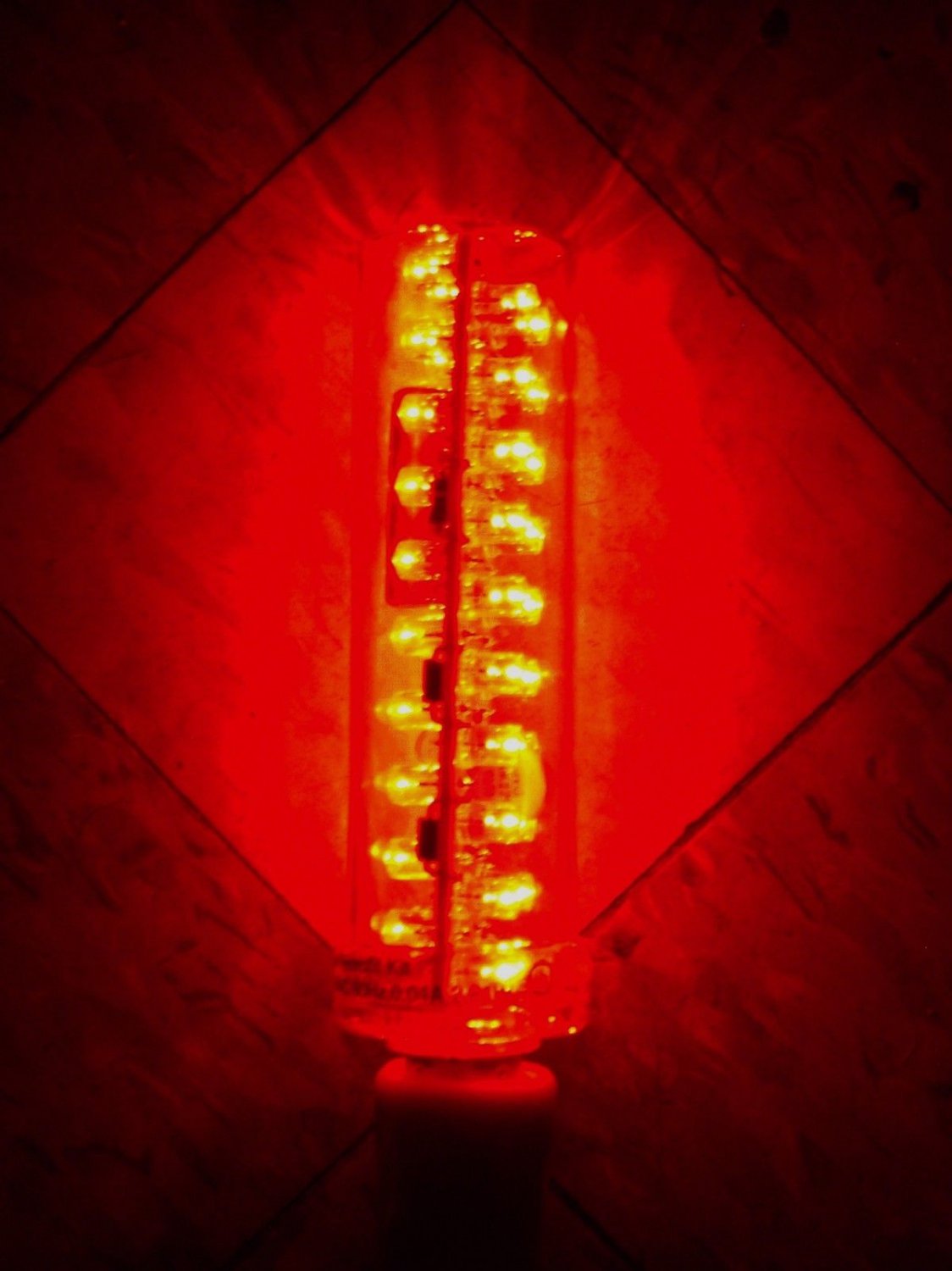 Red Exit Sign Retrofit Lamps Candelabra Base 40 LED Bulbs 2.81 W Set ...