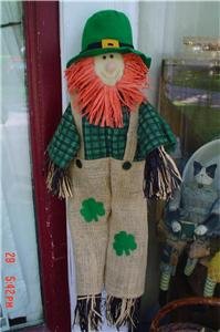 Irish Fall Front Door Scarecrow for Decorating