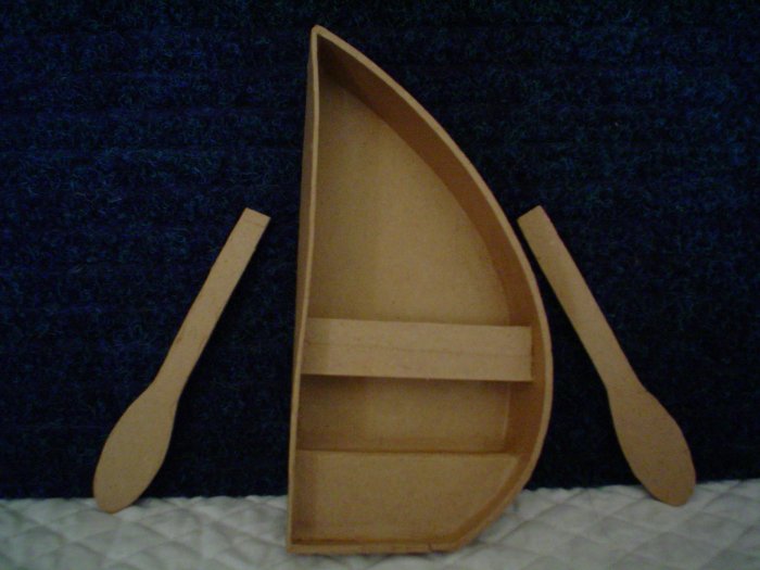 PAPER MACHE HALF ROW BOATS