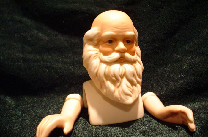 Porcelain Santa Doll Kit - Bald Head - Head and Hands