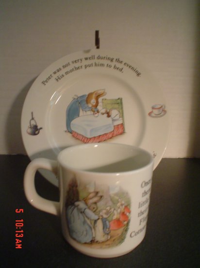 Wedgewood Peter Rabbit Plate and Cup