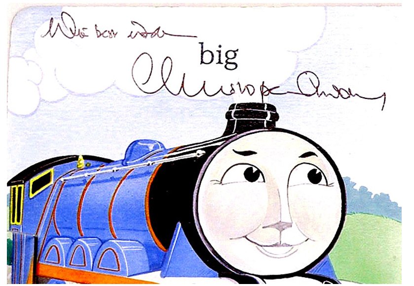Christopher Awdry Thomas the Tank Shapes and Sizes 1991 Signed Book