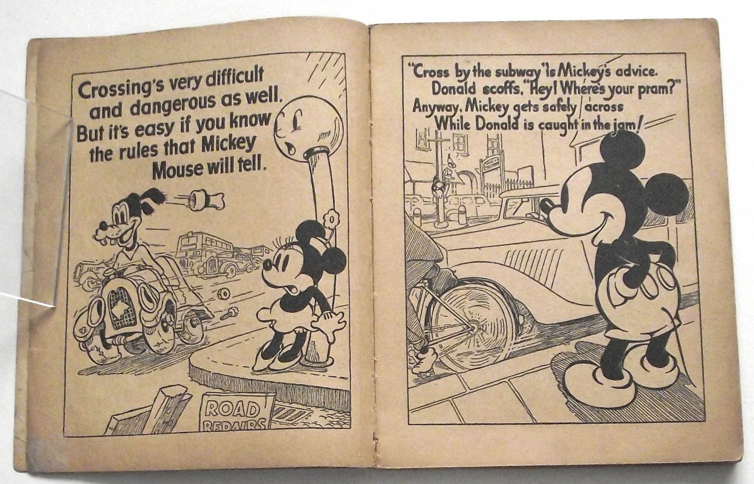 Walt Disney Mickey Mouse Safety First circa 1937