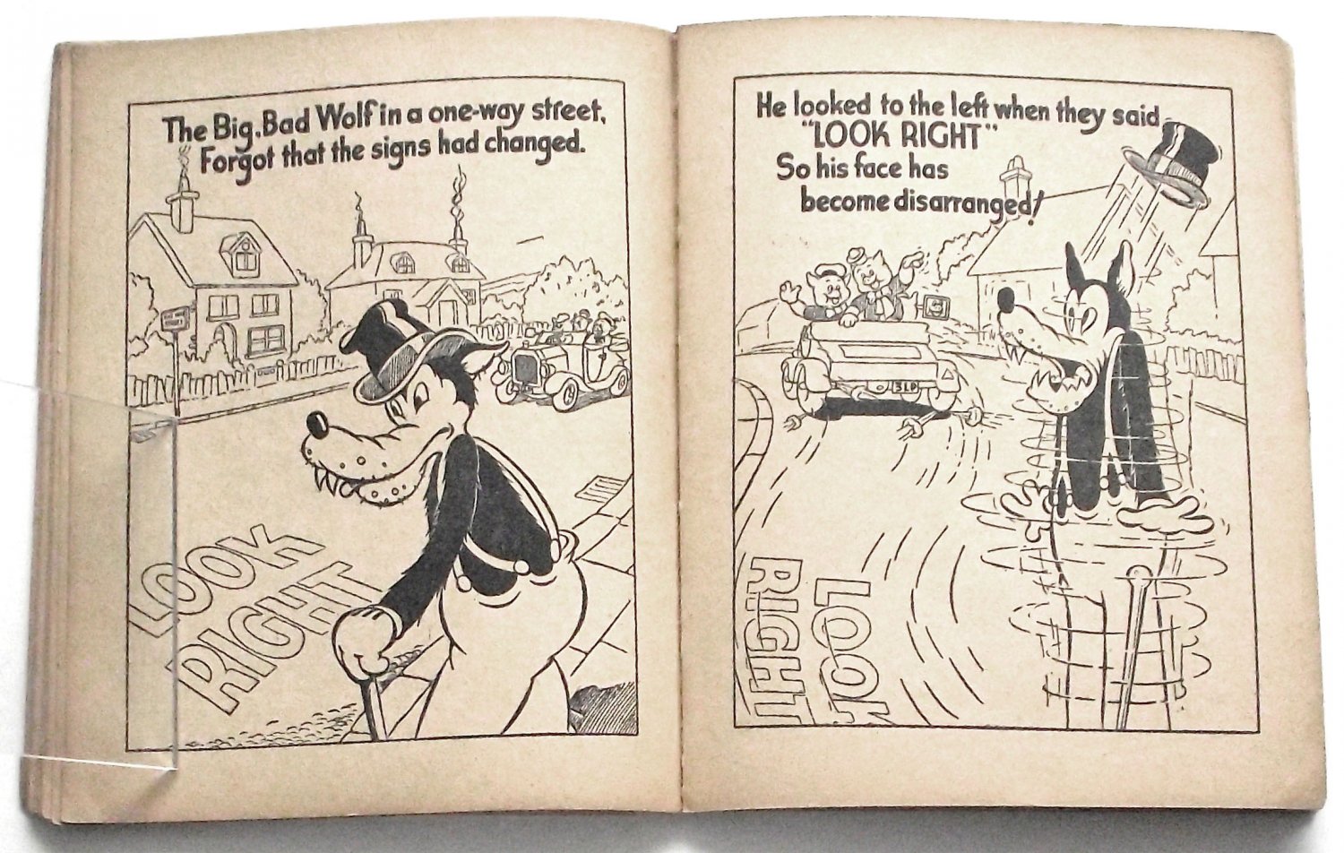 Walt Disney Mickey Mouse Safety First circa 1937