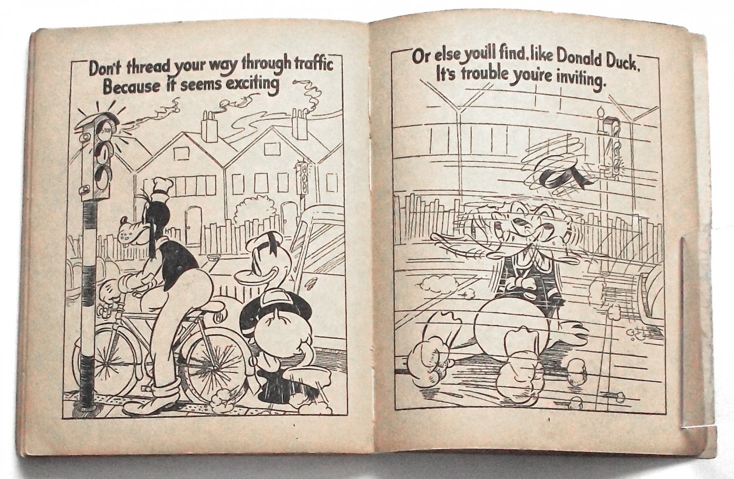 Walt Disney Mickey Mouse Safety First circa 1937