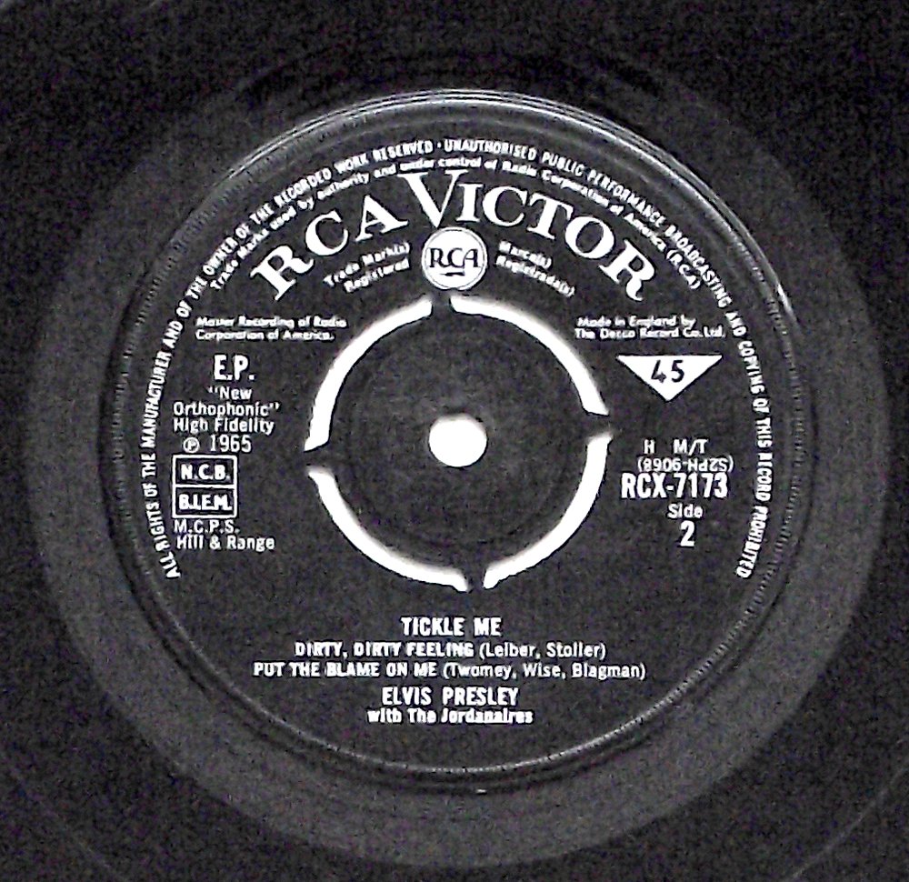 Elvis Presley Tickle Me U.K. Film Soundtrack EP 1965