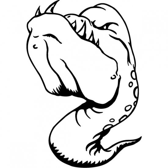 Sea Monster Vinyl wall Decal 18""X26"" 0057