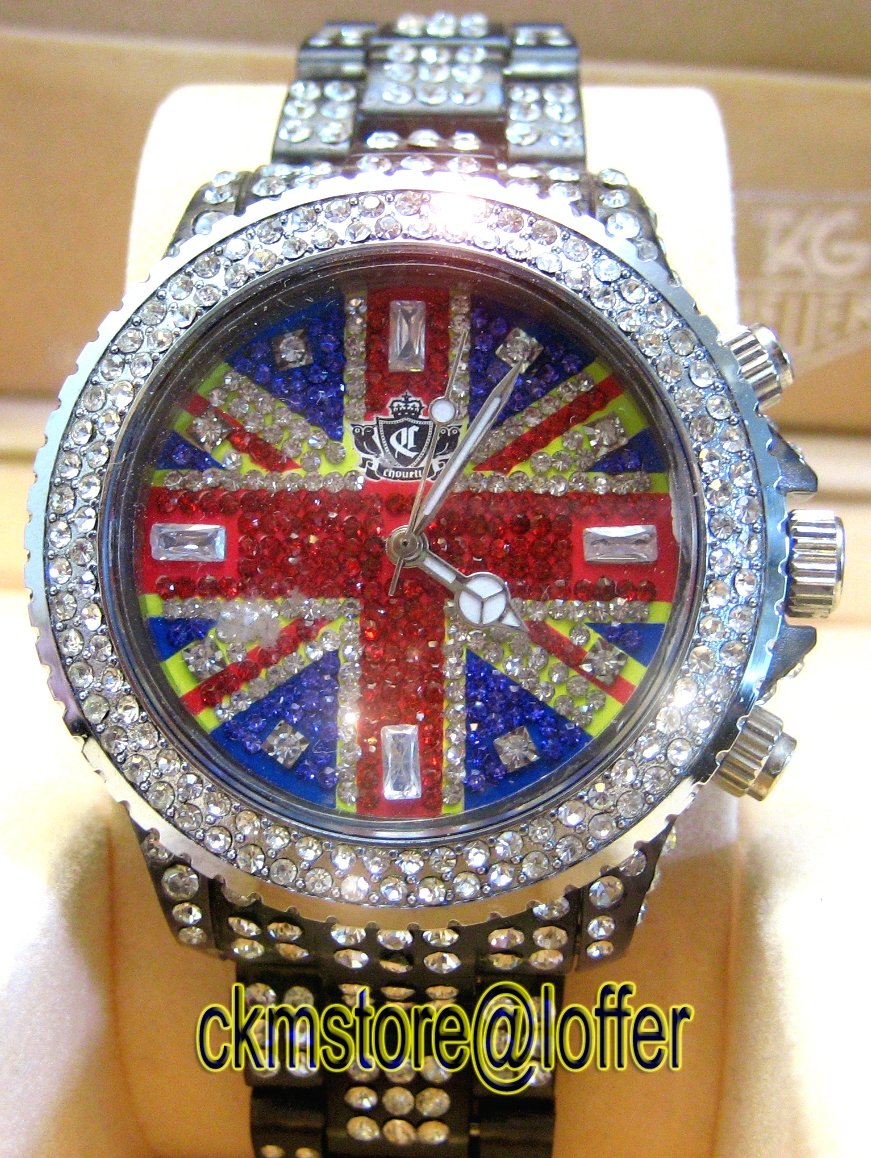 Ladies' Fantastic shiny stone watch- blue st13