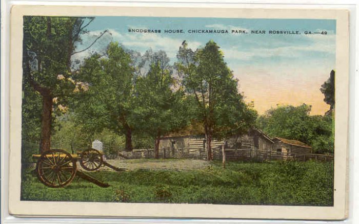 CHICKAMAUGA GEORGIA GA Snodgrass House Circa 1920