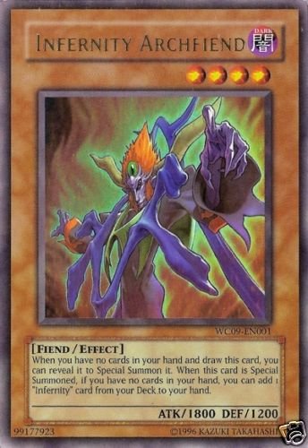 Yugioh card Infernity Archfiend WC09-EN001 Promo Foil Yu Gi Oh EX
