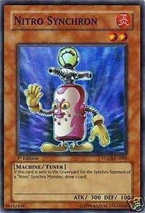 Yugioh card TDGS-EN002 Nitro Synchron Super Rare Mint