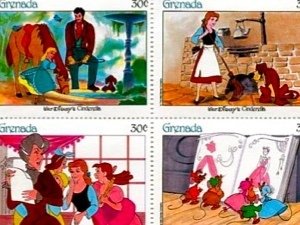DISNEY'S CINDERELLA 30 CENT STAMP SET
