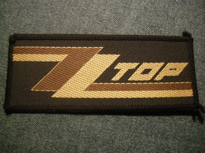 ZZ TOP sew-on PATCH zztop logo VINTAGE