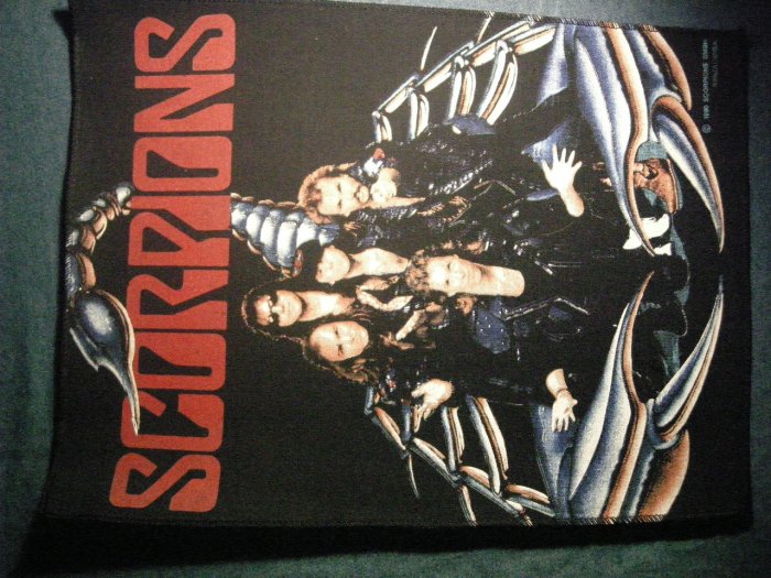 SCORPIONS BACKPATCH band on scorpion patch VINTAGE