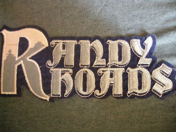 RANDY RHOADS iron-on PATCH logo ozzy osbourne VINTAGE JUMBO