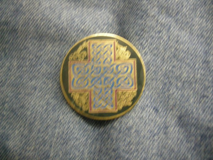 CELTIC TACK PIN celtic cross button NEW
