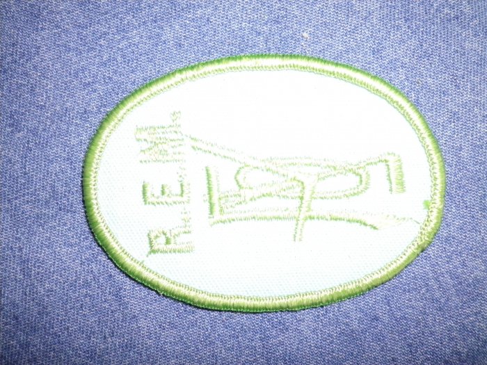 R.E.M. iron-on PATCH rem green logo VINTAGE 90s