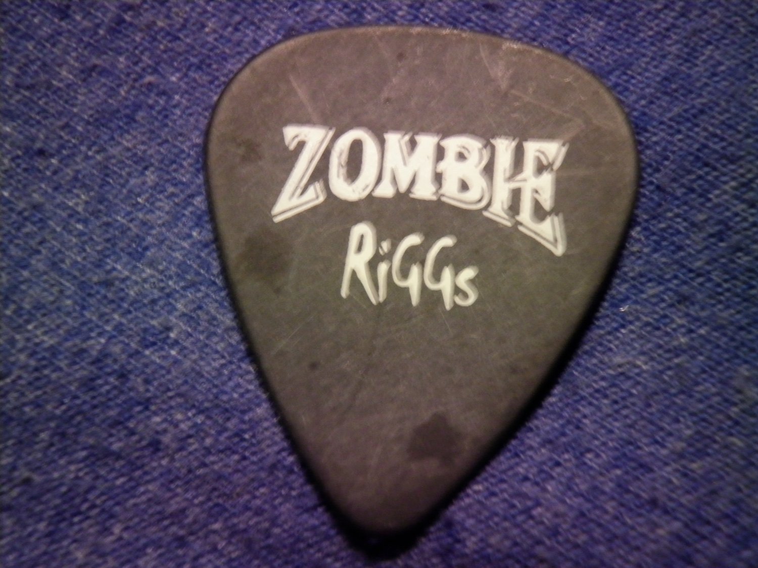 ROB ZOMBIE GUITAR PICK Riggs scum of the earth black