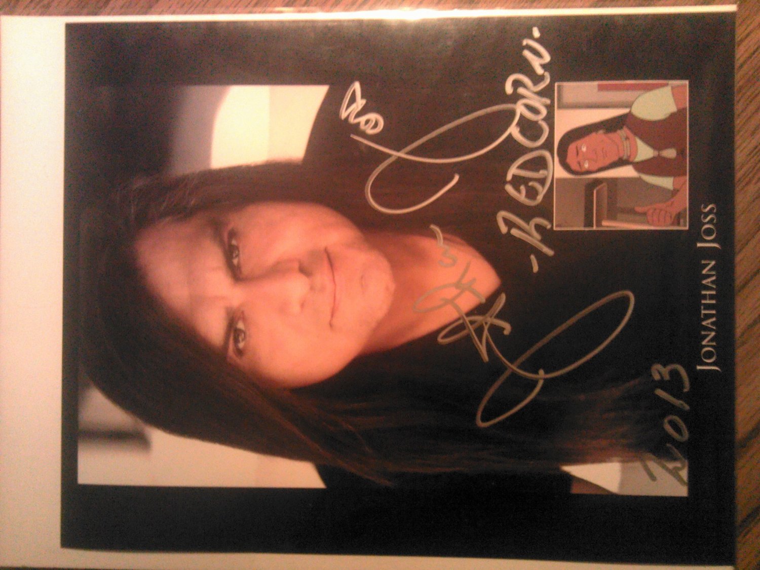 JONATHAN JOSS 8x10 Photo john redcorn king of the hill signed AUTOGRAPHED