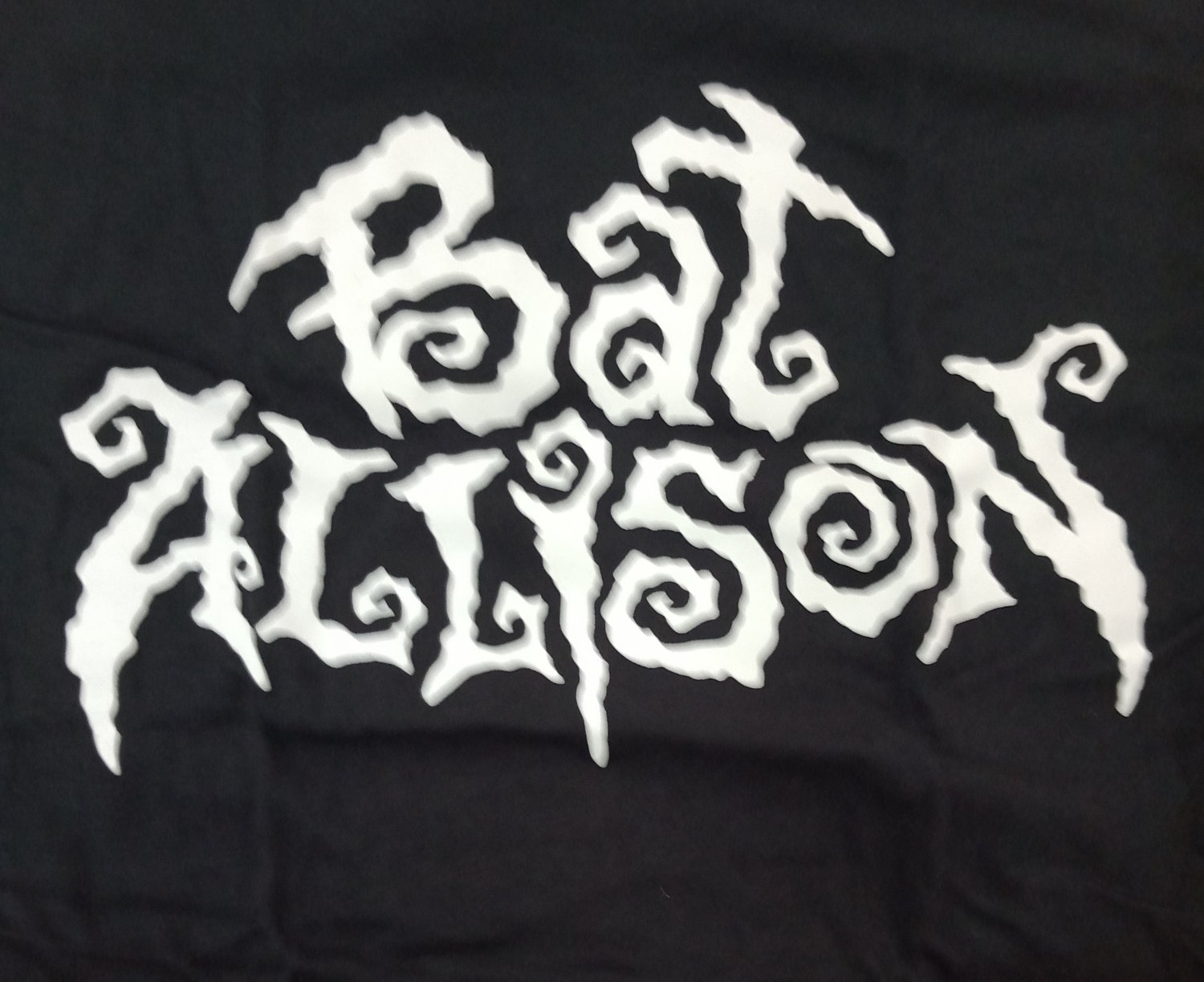 BAT ALLISON SHIRT white logo official rock san antonio texas NEW L
