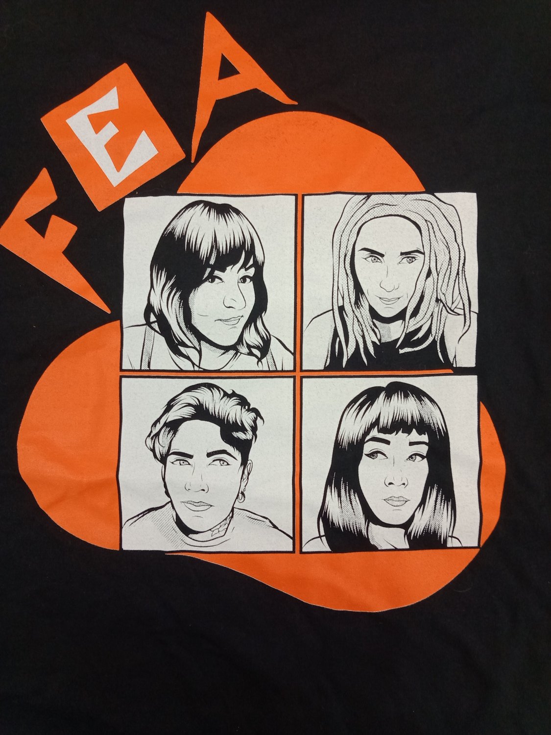 FEA SHIRT group logo official rock texas girl in a coma NEW XL