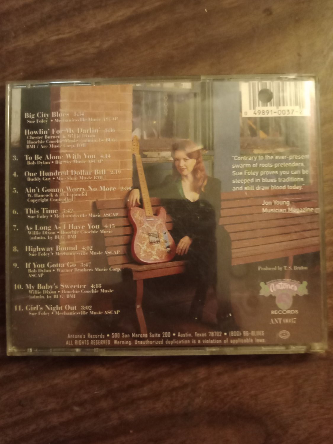 CD SUE FOLEY Big City Blues antones