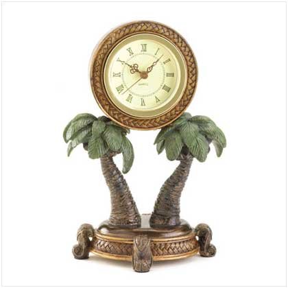 36005 Palm Tree Clock