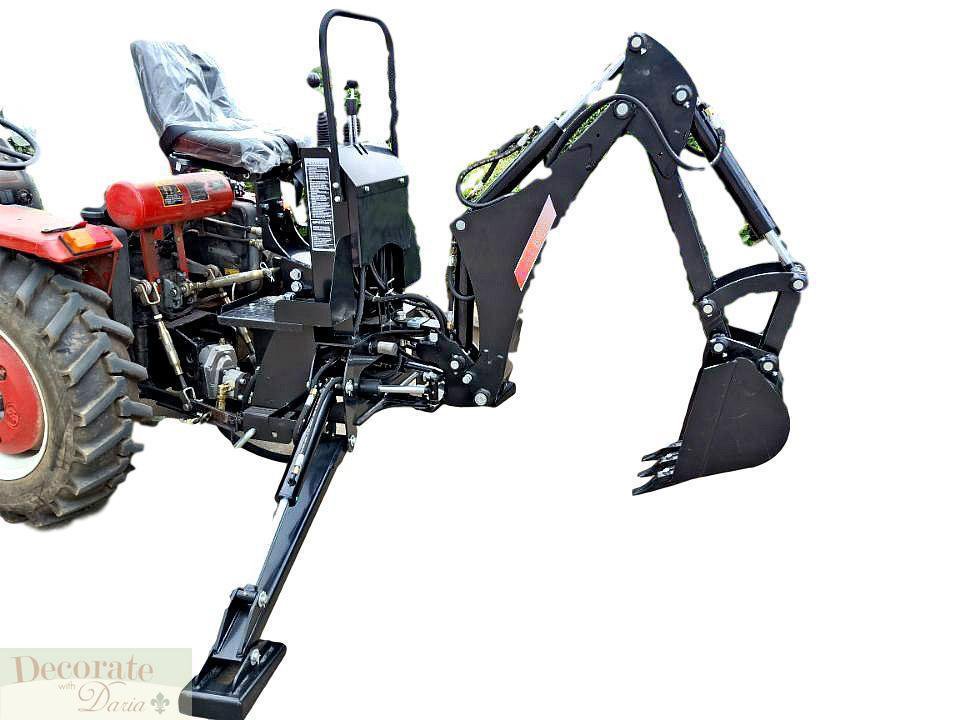 BACKHOE TRACTOR ATTACHMENT Kubota Deere BHM5600 3 Pt PTO Excavator ...