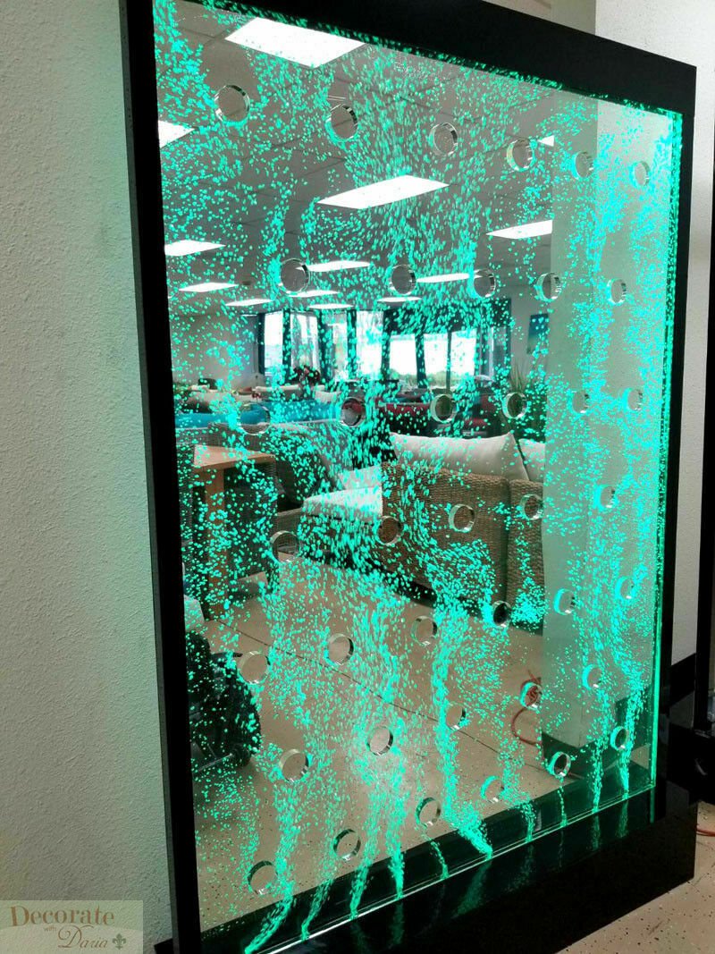 Fountain Bubble Wall Panel Display 4' x 6' Color LED Lights Bar Store ...
