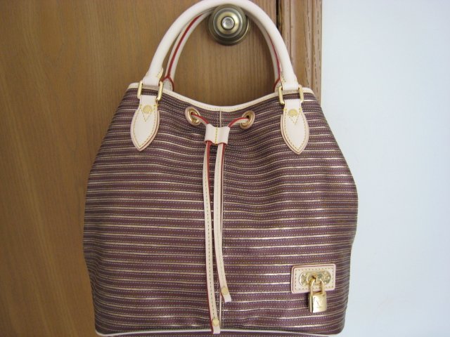 AUTHENTIC LOUIS VUITTON NEO MONOGRAM EDEN PEACH COLOR PURSE, RARE