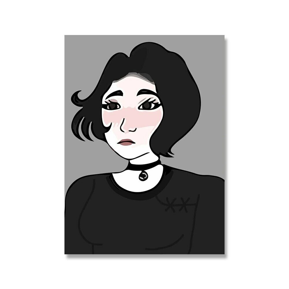 Doomer Girl Trad Wojak Meme Posters Wall Art Decor Set Of 6 Prints 8 5x11