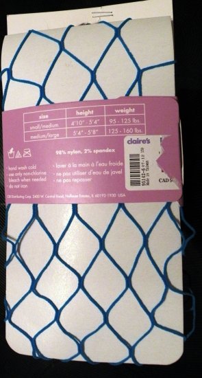 Medium/Large Blue Fishnets, Large Holes