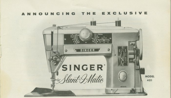Singer Model 401 401A Slant-O-Matic MANUAL in pdf format