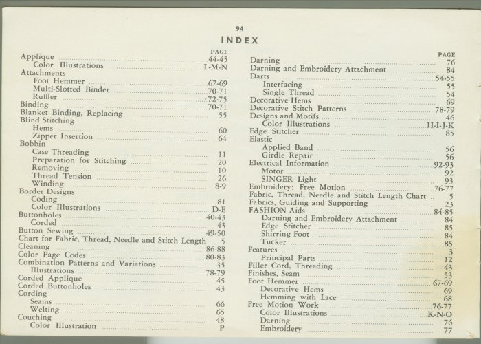 Singer Model 401 401A Slant-O-Matic MANUAL in pdf format