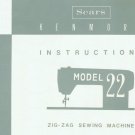Sears Kenmore Model 1813 158.18130 ZigZag MANUAL in pdf format