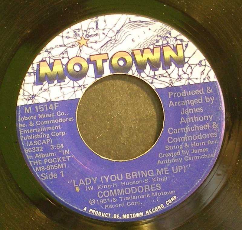 COMMODORES~Lady You Bring Me Up~Motown 1514F (Soul) 45