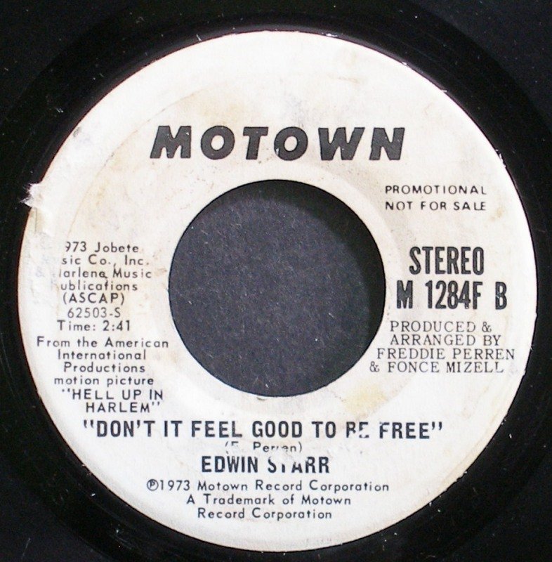 EDWIN STARR~Don't it Feel Good to Be Free~Motown 1284F B (Northern Soul ...