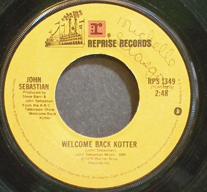 JOHN SEBASTIAN~Welcome Back Kotter~Reprise 1349 (OST) 45