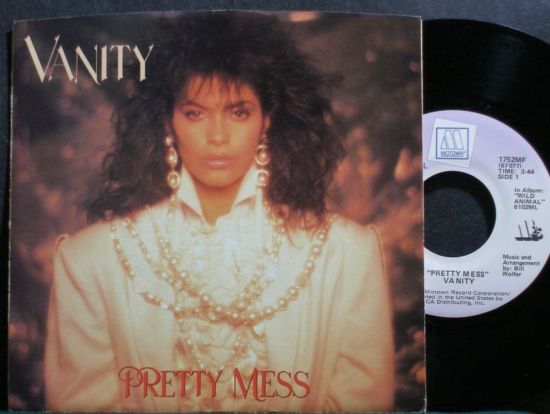 Vanity~pretty Mess~motown 1752mf Synth Pop Promo M 45