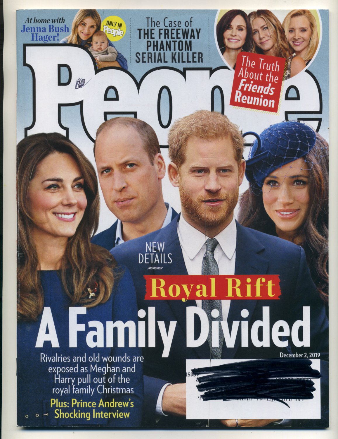People Magazine December 2, 2019 Royal Rift A Family Divided Back Issue